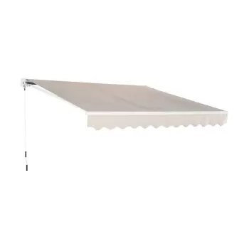 Outsunny Perdea Parasole Rulou de Perete Impermeabil in Poliester ...