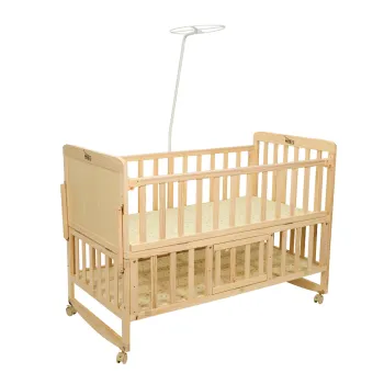 Pat pentru copii U-grow, 60x120 cm, lemn, natur - Paturi